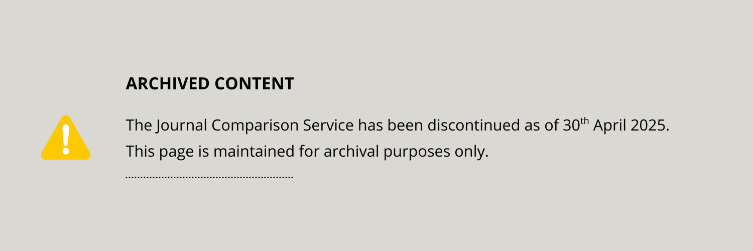 Journal Comparison Service (JCS) | Plan S